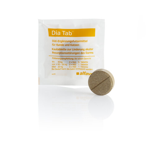 Alfavet Dia Tab® 20 Kautabletten x 5,5g Reisegrösse | VetMedPro